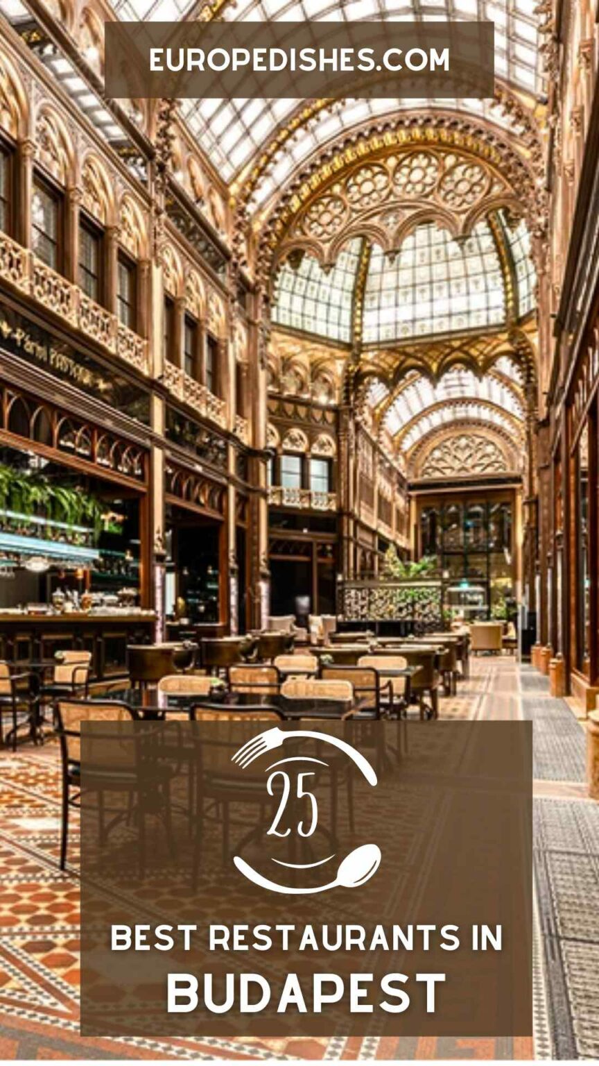 25 Best Restaurants in Budapest Hungary - Budapest Restaurants